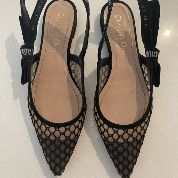 Dior | Shoes | Dior Jadior Mesh Slingback Flats 355 | Poshmark